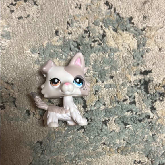 Littlest Pet Shop | Toys | Littlest Pet Shop Gray And White Collie Dog ...